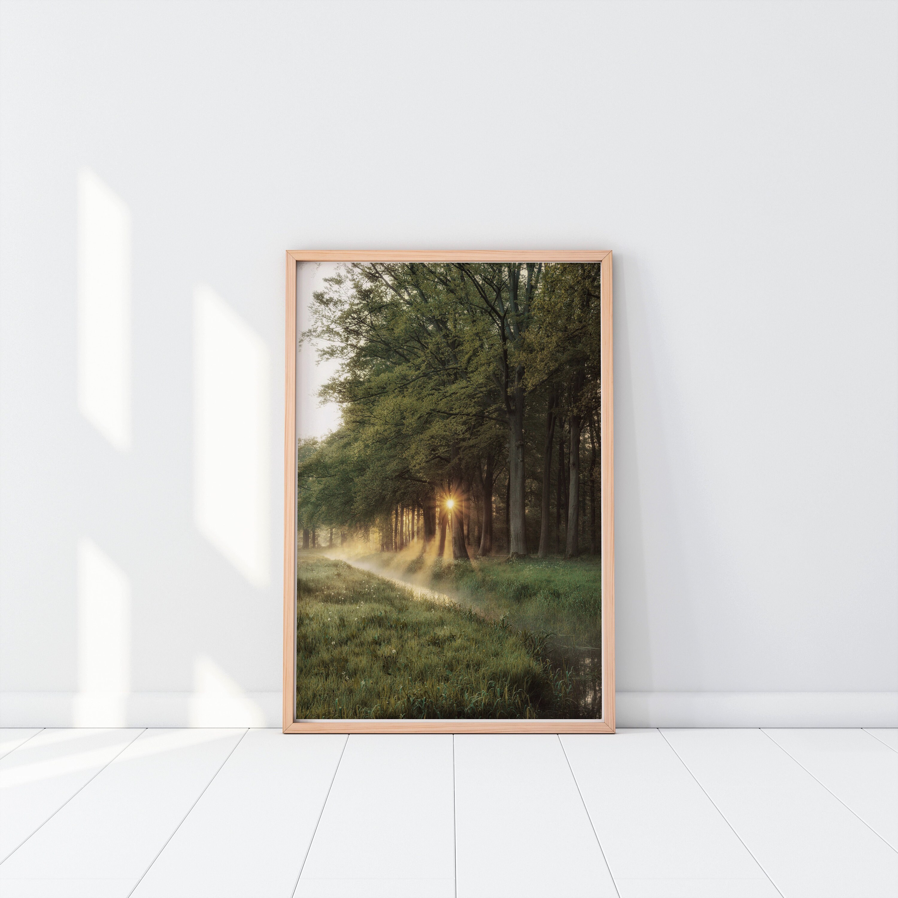 Dark Green Forest Print Modern Landscape Photography Dark - Etsy