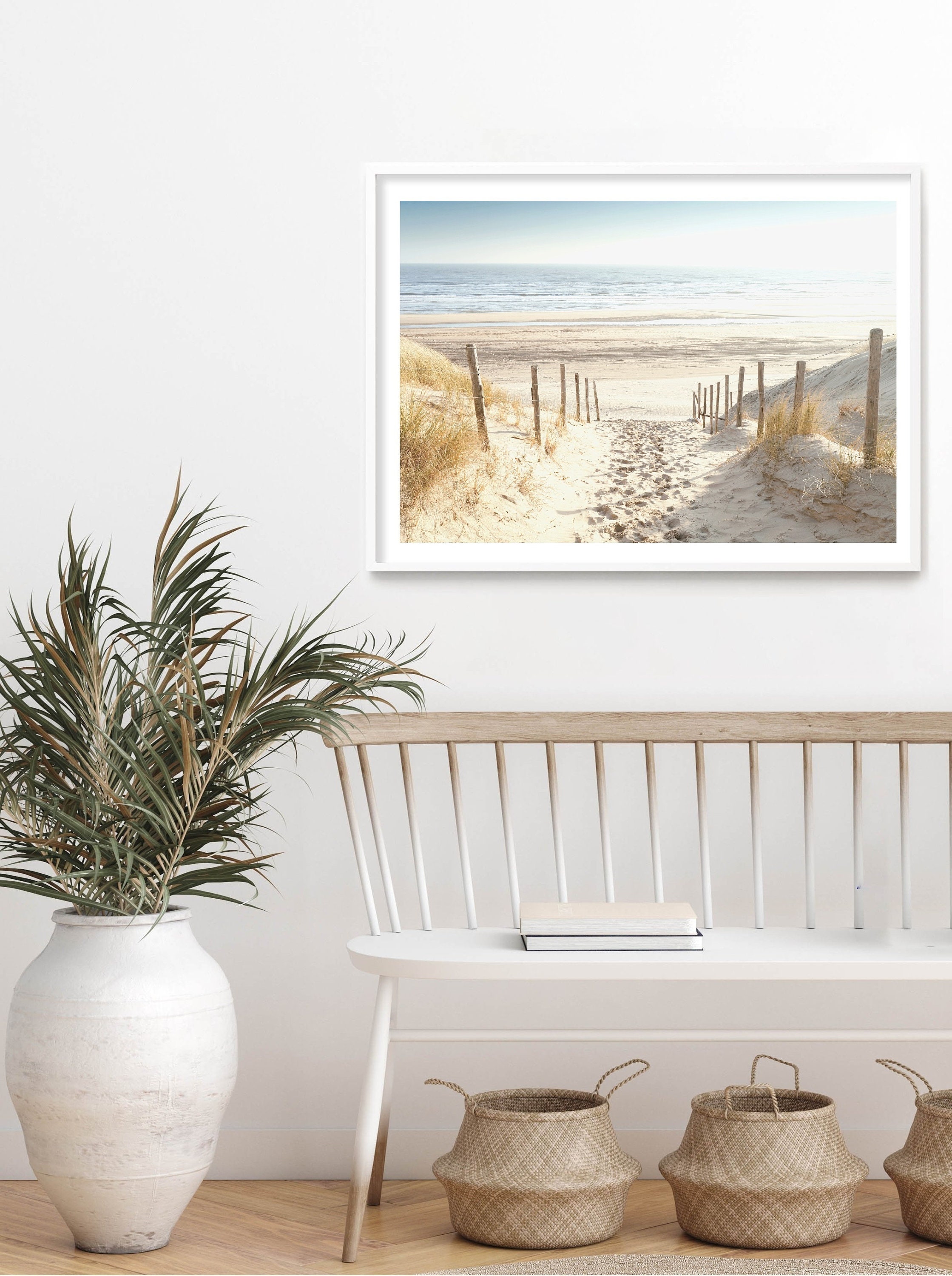 Neutral Beach Print Sea Dunes Photography Boho Coastal Wall - Etsy