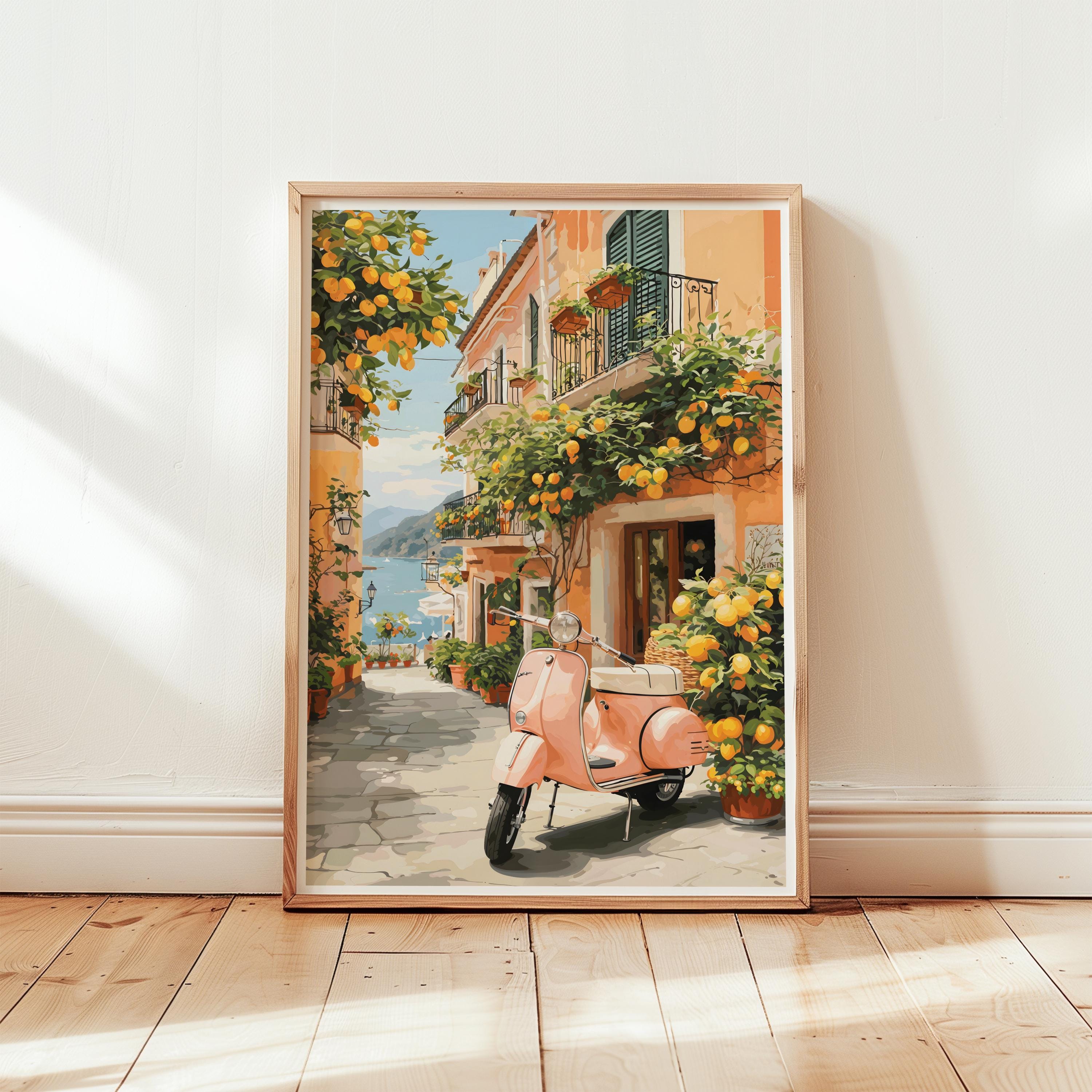 Summer Italy Prints Set of 3, Mediterranean Illustrations, Amalfi Coast ...