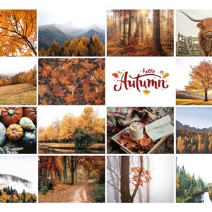 100 Autumn \ Fall Gallery Wall Art Prints, Fall Photography Bundle ...