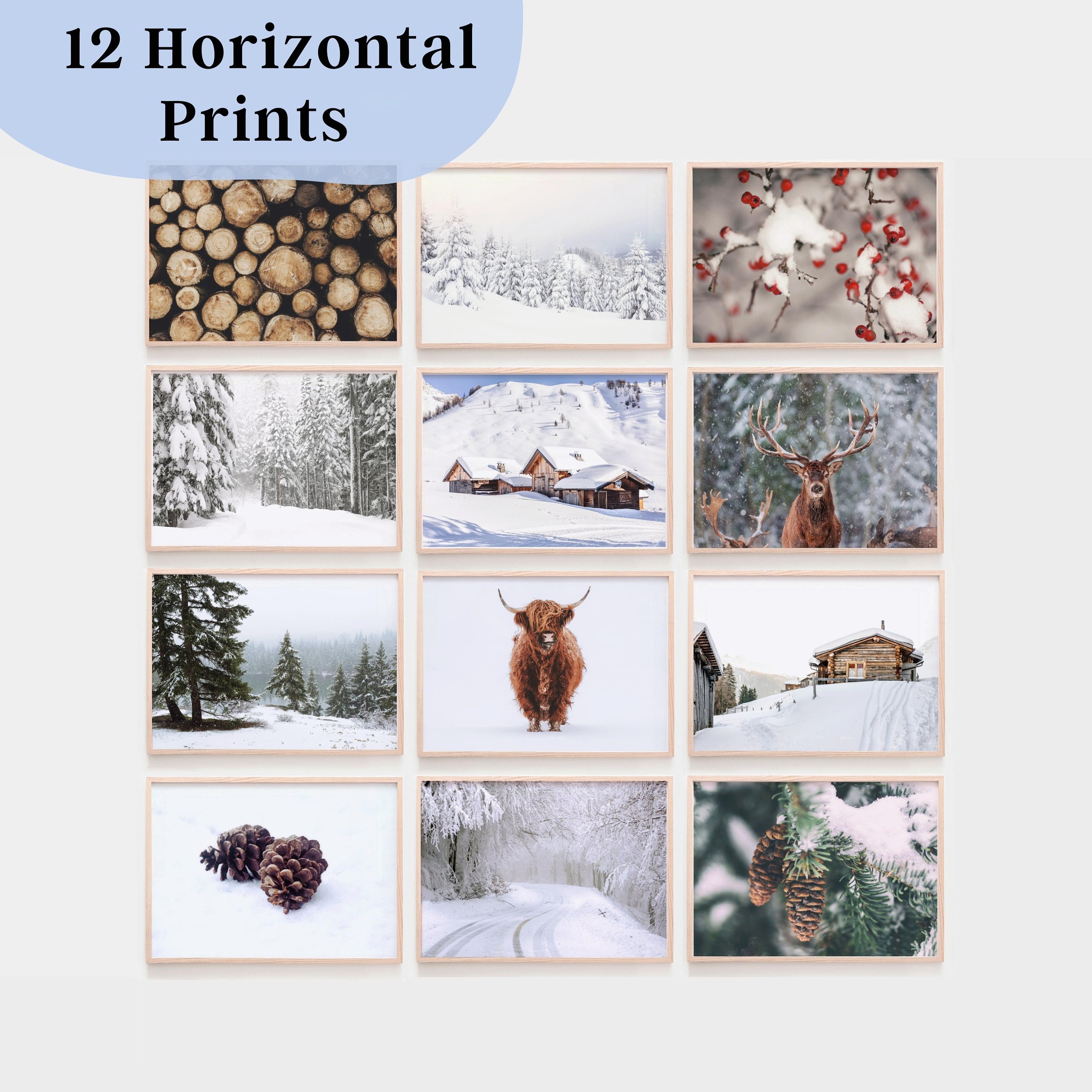 35 Winter Prints, Christmas Printables, Holiday Decor, Posters for ...