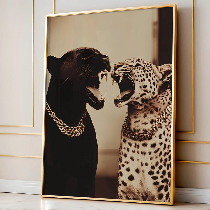 Artwork With Cheetahs - Etsy