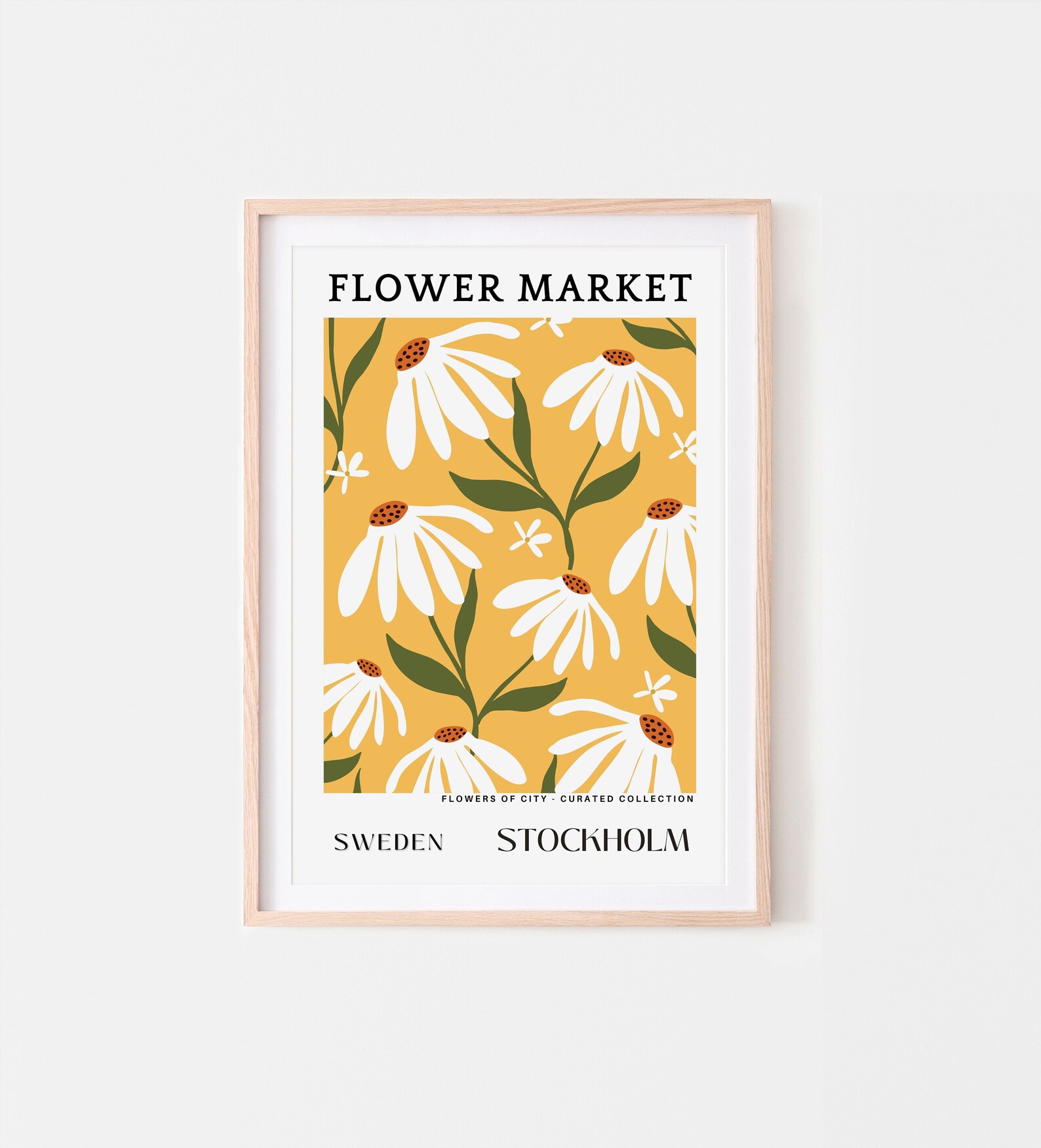 Flower Market Prints Set of 6 Prints Abstract Floral Gallery - Etsy
