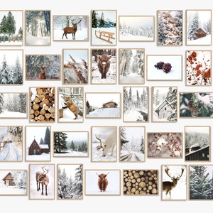 35 Winter Prints Christmas Printables Holiday Decor Posters - Etsy