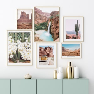 Printable Desert Prints Set of 6, Southwest Gallery Wall Posters ...
