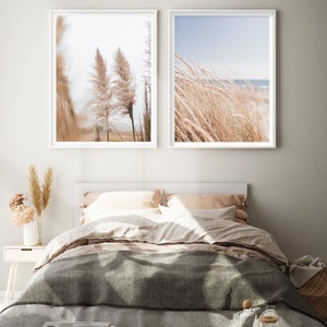 Seagrass Print Set of 2, Dried Sea Grass Posters, Neutral Pampas ...