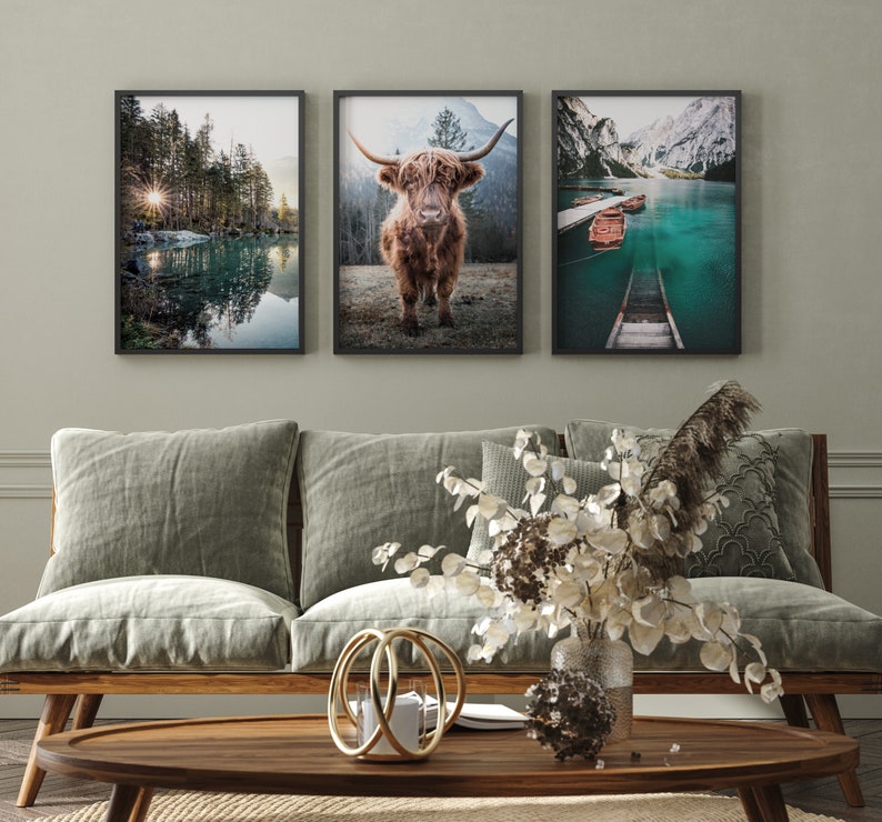 15 Prints Nature Gallery Wall Set Lake Nature Prints Forest - Etsy