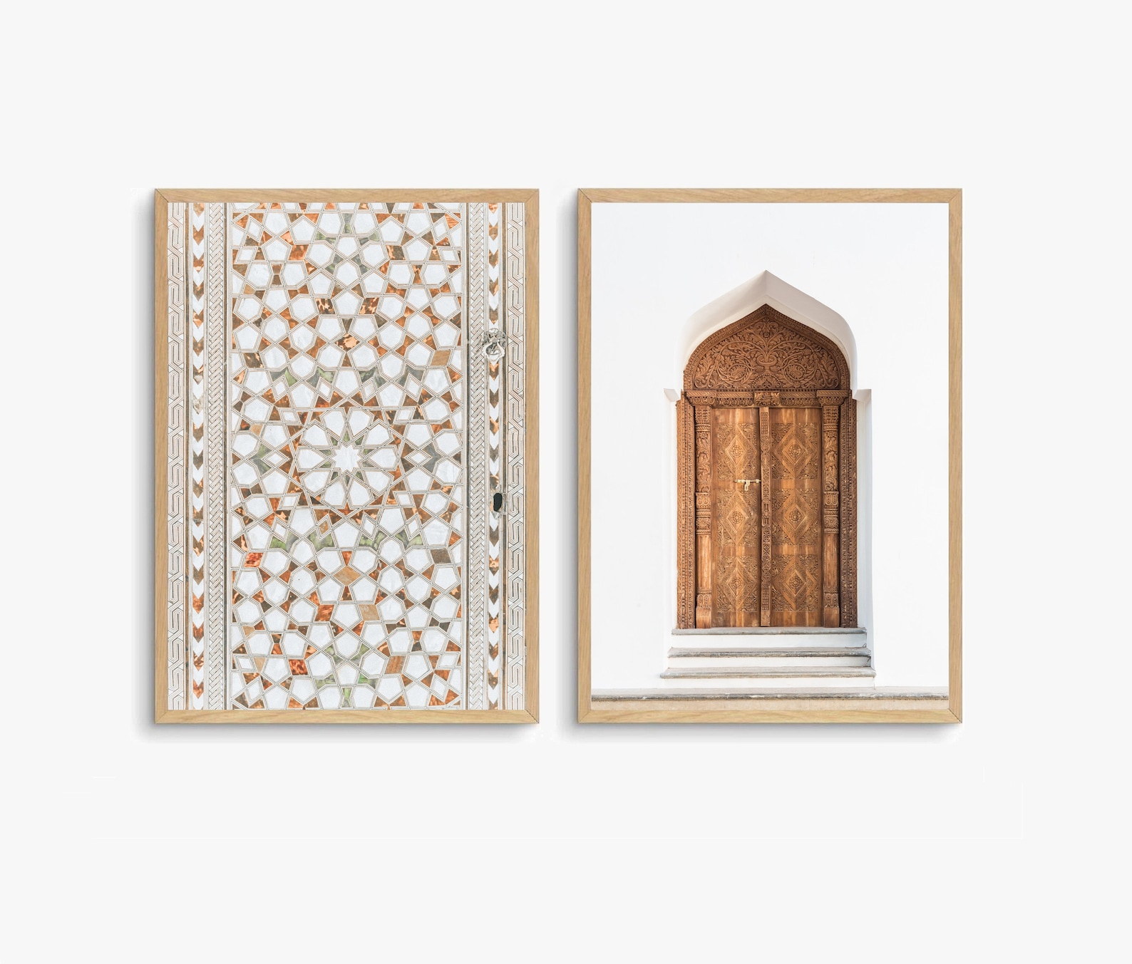 Moroccan Set of 2 prints Moroccan Door Print Marrakech | Etsy