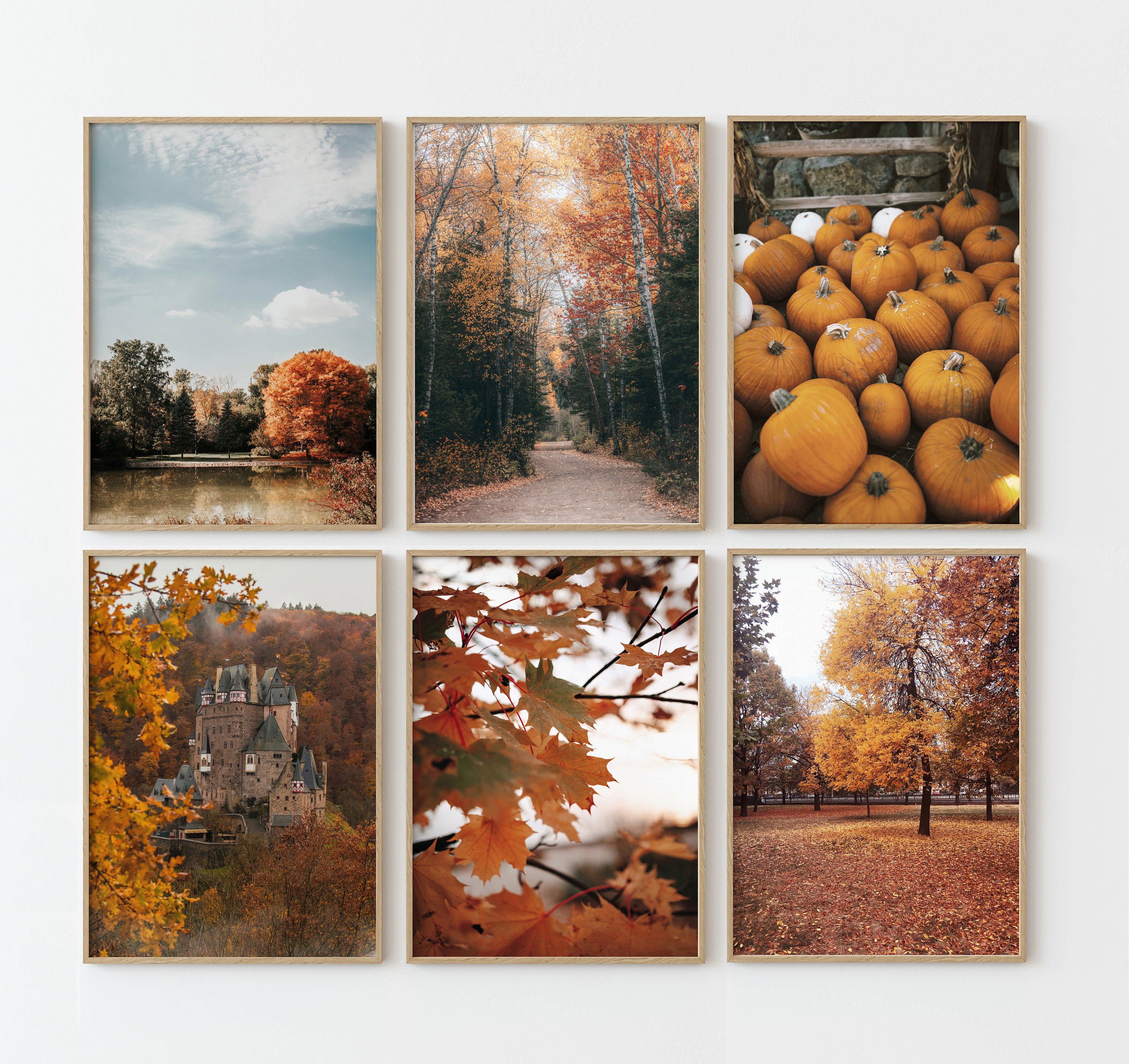 Autumn Gallery Wall Set of 6 Prints Fall Landscape - Etsy