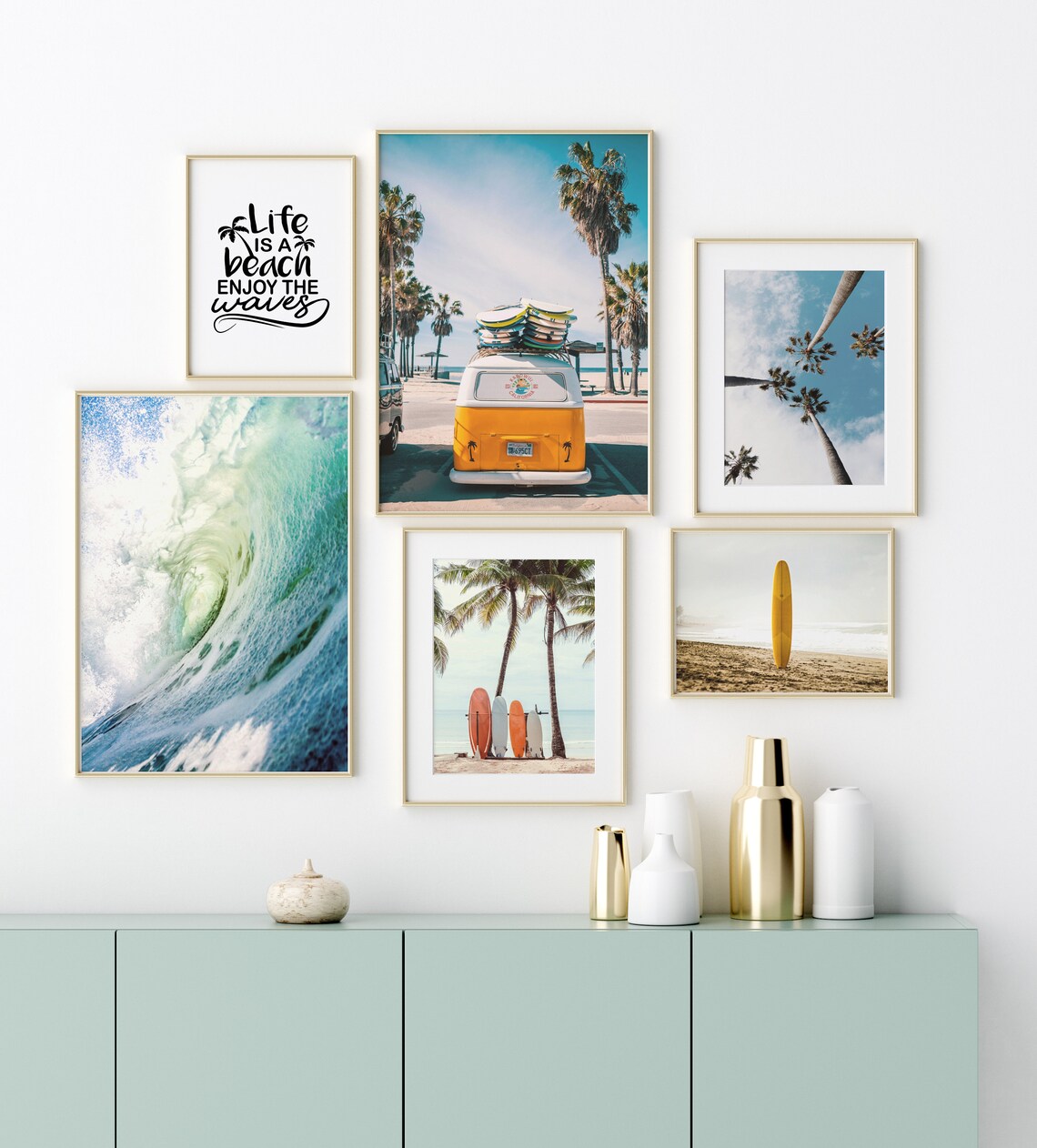 Beach Prints Set of 10 Beach Gallery Wall Prints Surf Photo - Etsy