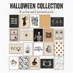 20 Halloween Prints Wall Art, Bundle of 20 Printables, Spooky Home ...
