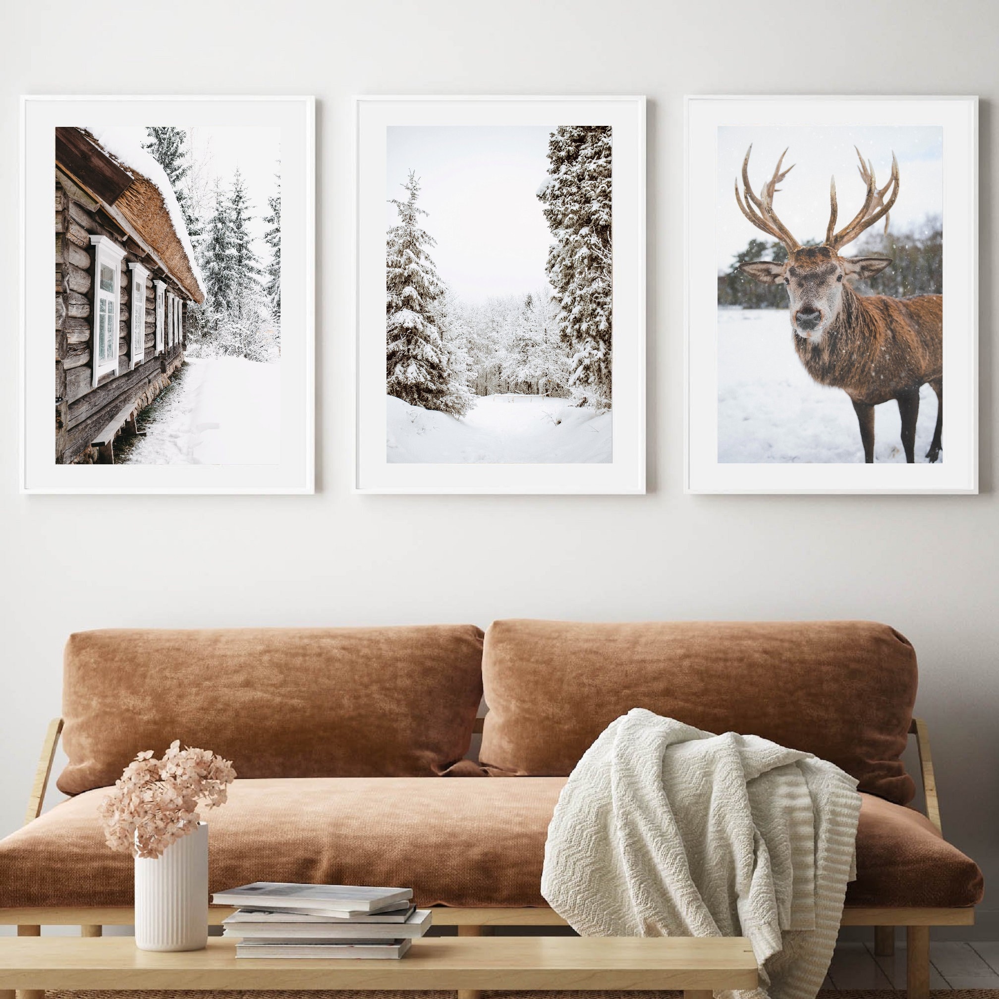 Winter Wall Art Prints Set of 6 Christmas Printable Art - Etsy