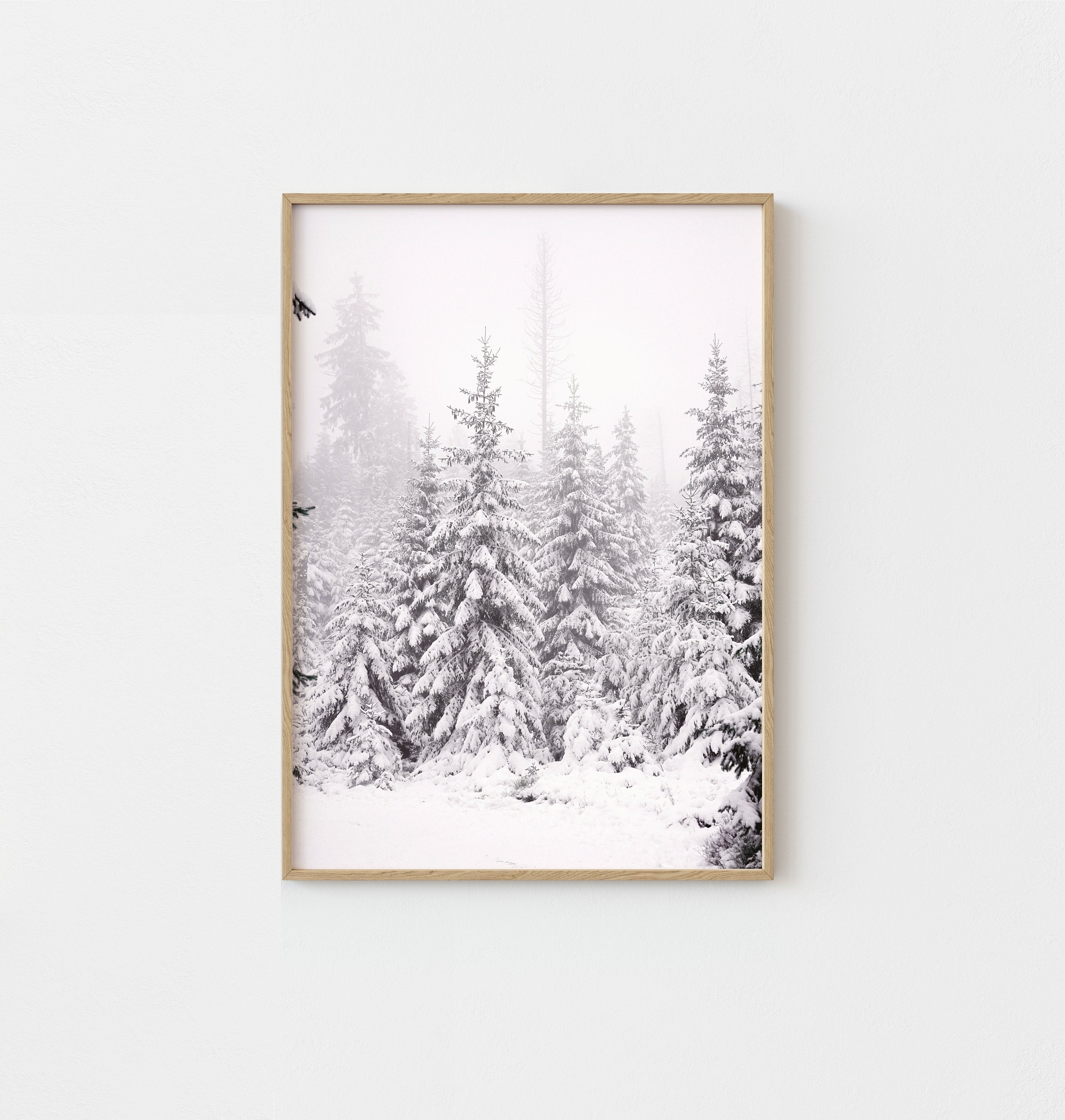 Winter Wonderland Prints Set of 3 Winter Photography Snow - Etsy