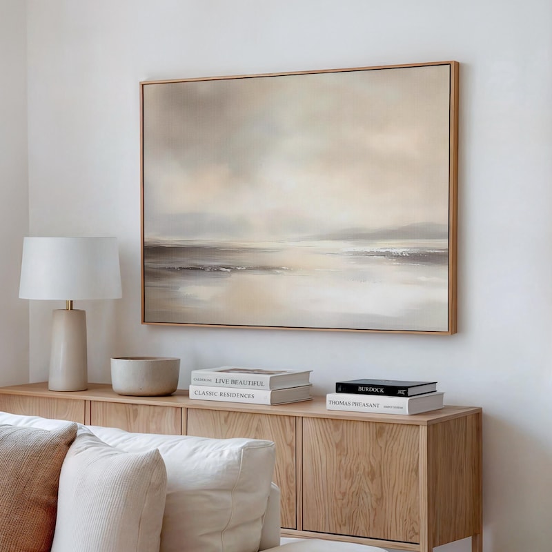 Coastal Abstract Landscape Wall Art - Etsy