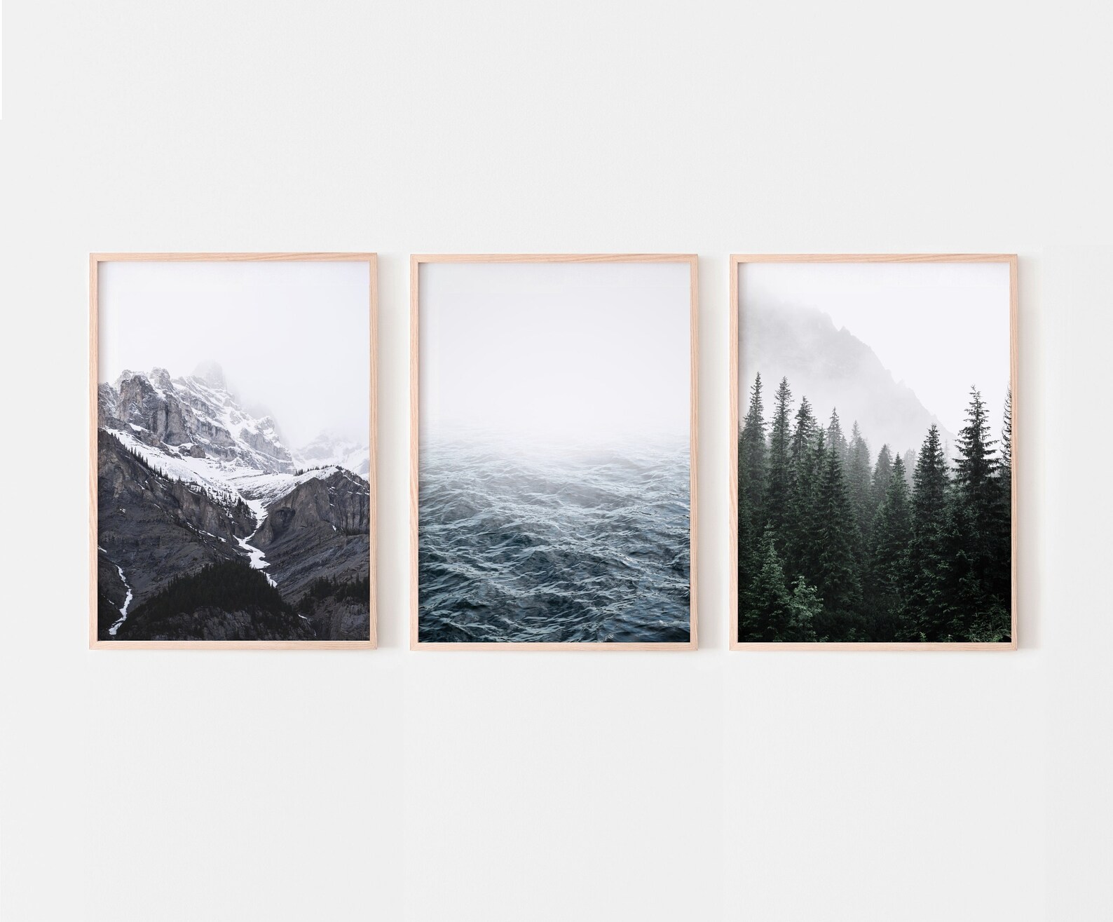 3 Piece Wall Art Nature Prints Landscape Prints Set of 3 | Etsy