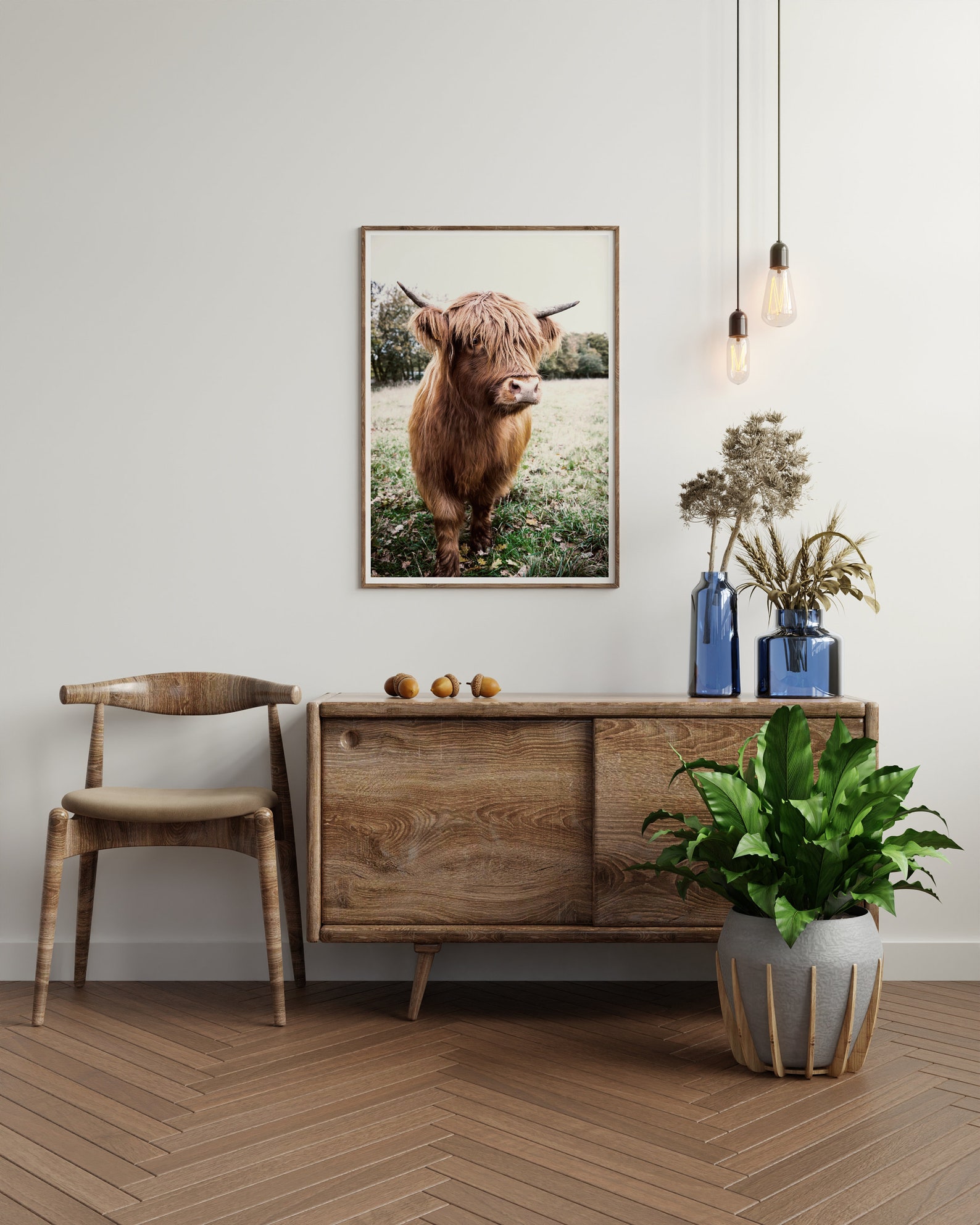 Highland Cow Print, Highland Cow Poster for Download, Rustic Cow Photo ...
