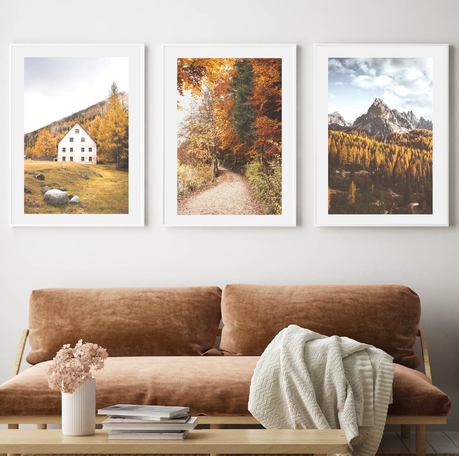 Fall Landscape Set of 3 Prints Autumn Nature Posters Fall | Etsy