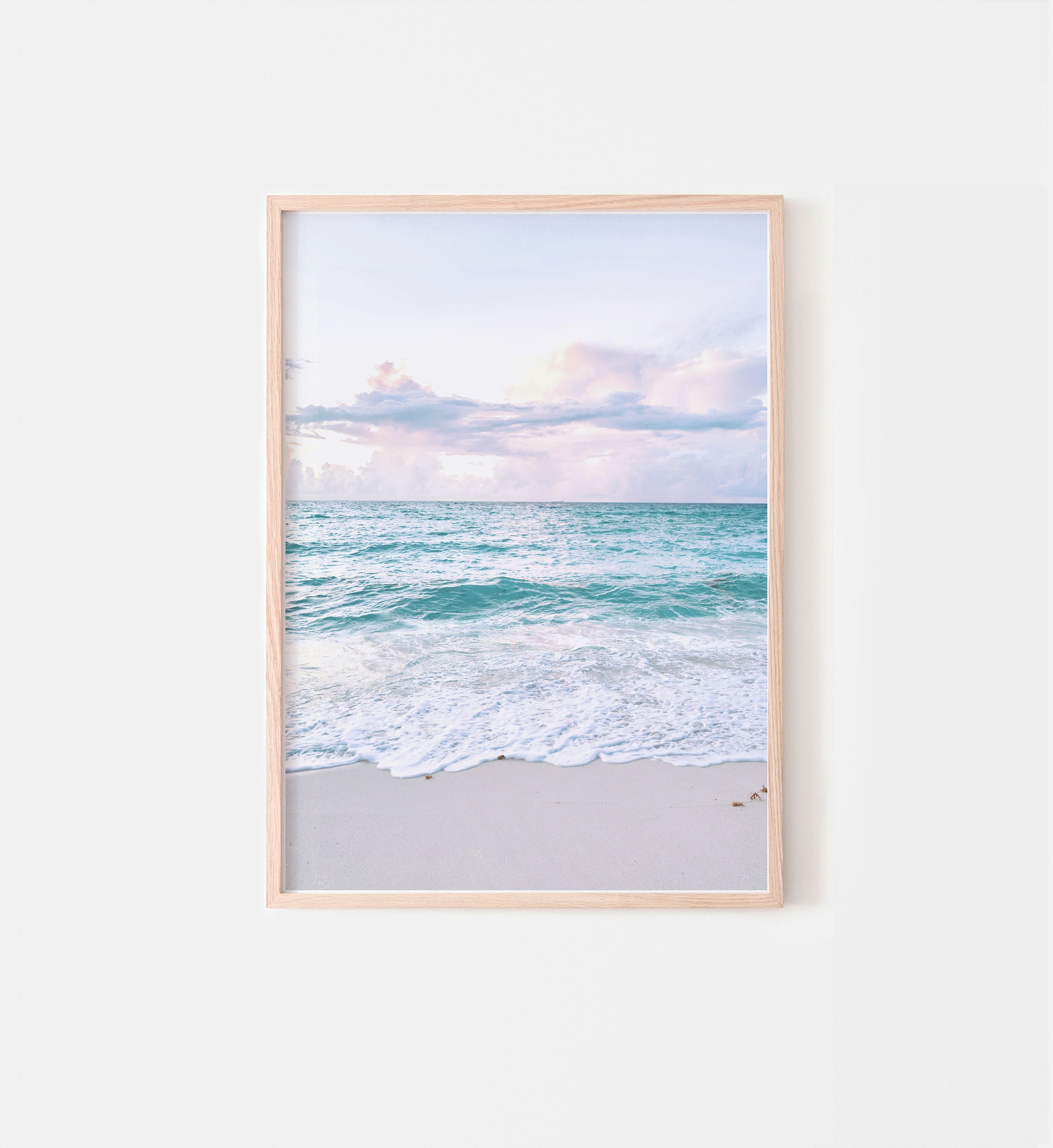 Pastel Coastal Prints Set of 3 Beach Path Poster Sea Grass - Etsy