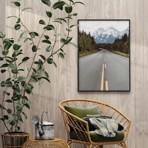 Highway Road Print, Digital File, Forest Landscape Road Poster ...