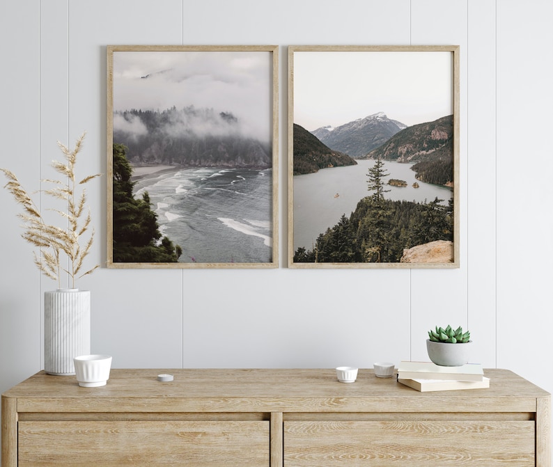 Landscape Wall Art Forest Set of 6 Prints Nature Gallery - Etsy