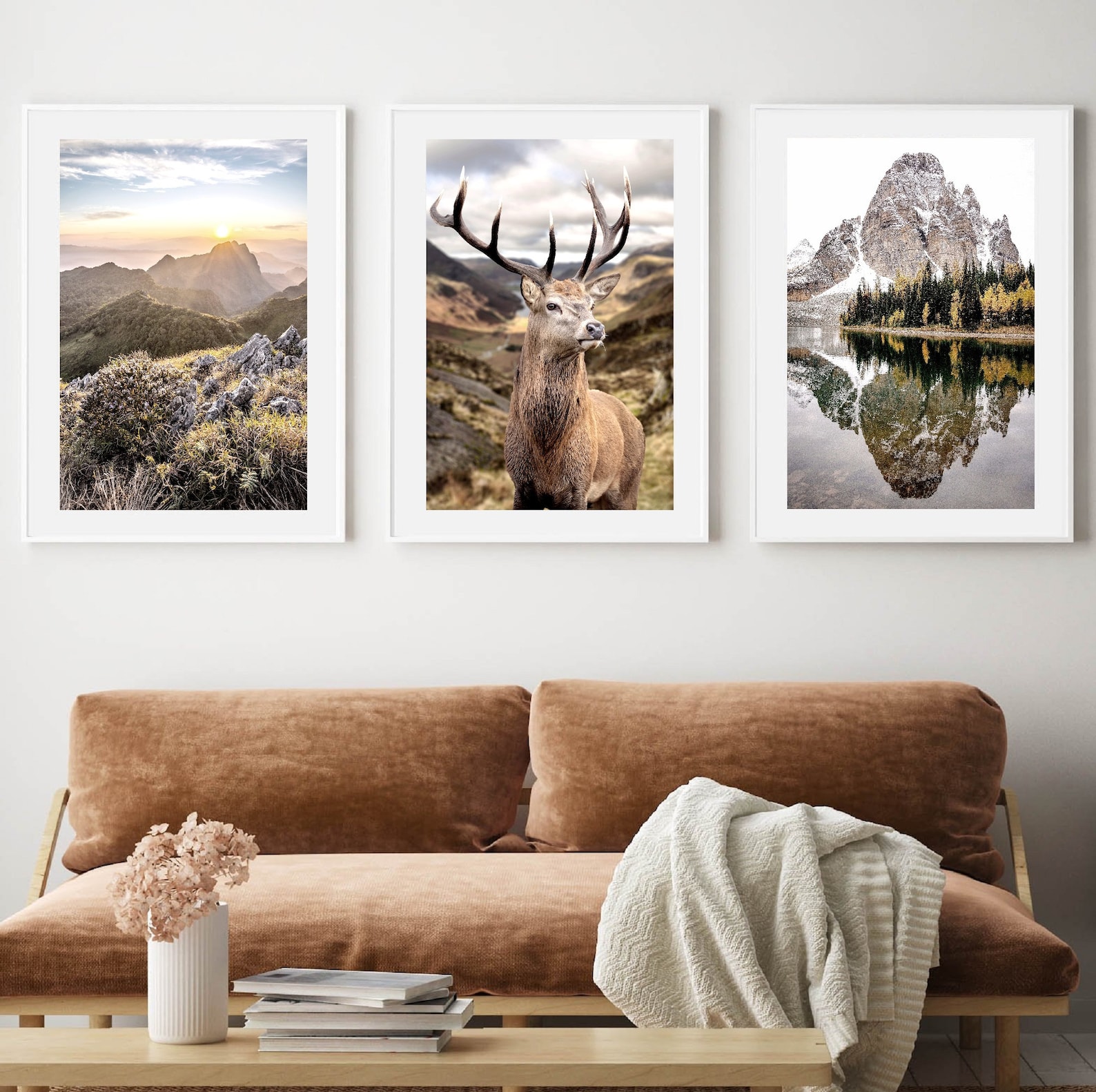 15 Prints, Nature Gallery Wall Set, Lake Nature Prints, Forest ...