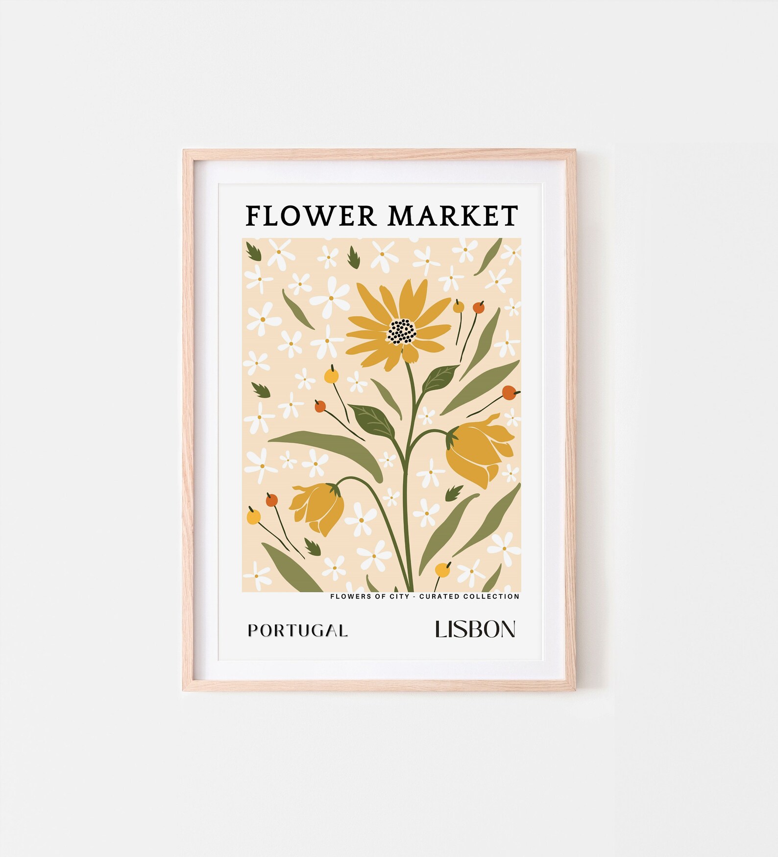 Flower Market Prints Set of 6 Prints Abstract Floral Gallery - Etsy