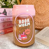 Reading Iced Coffee Glass Cup - Etsy