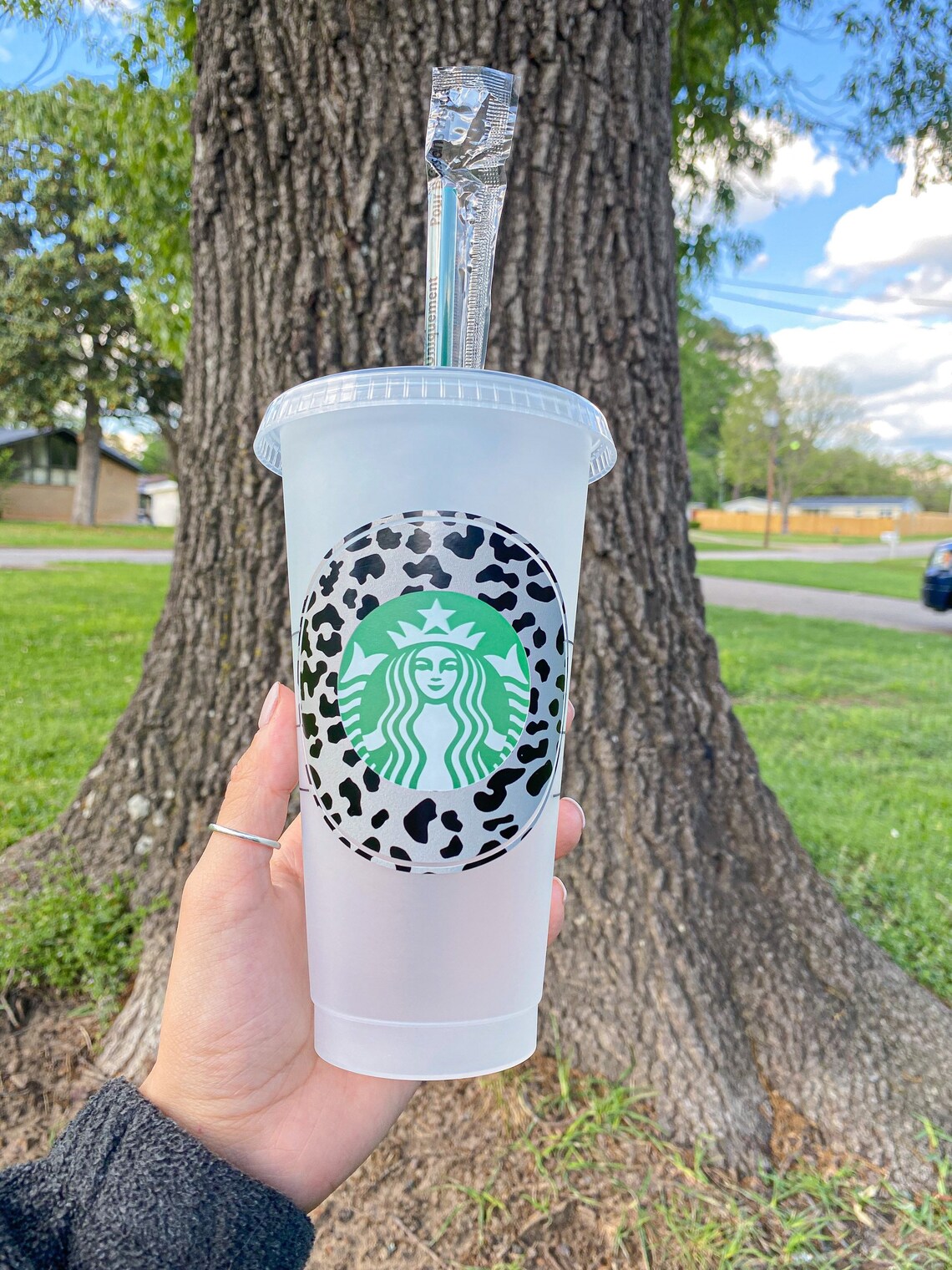 Personalized Pattern Circle/ Ring Design on Reusable Starbucks Cup ...