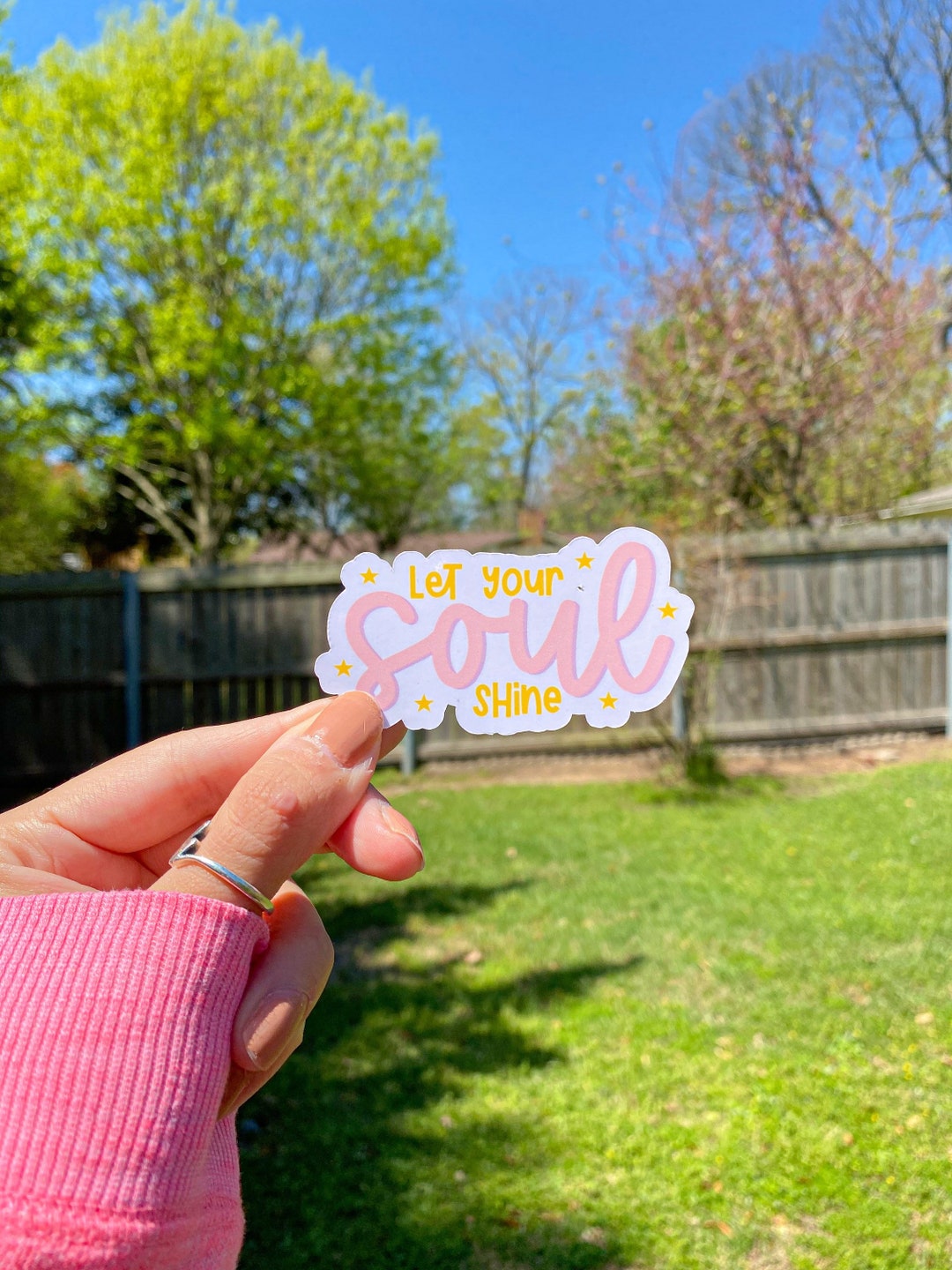 Let Your Soul Shine Sticker | Waterproof Stickers | Bright Positivity ...
