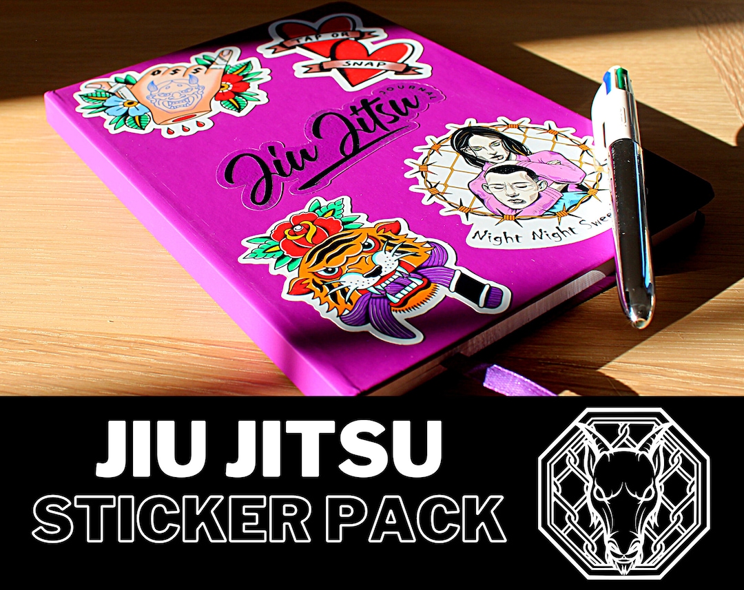 Jiu Jitsu Sticker Pack glossy Vinyl Die Cut Stickers - Etsy UK