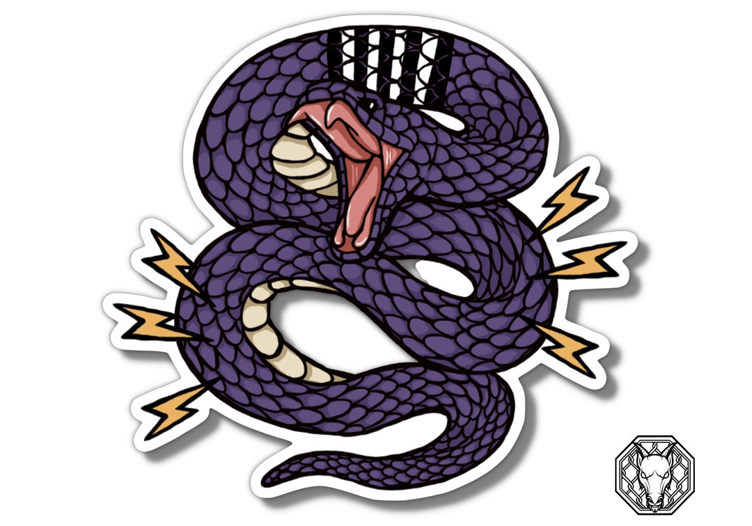 Purple Belt Viper Snake Sticker | Glossy Vinyl Stickers | Die Cut ...