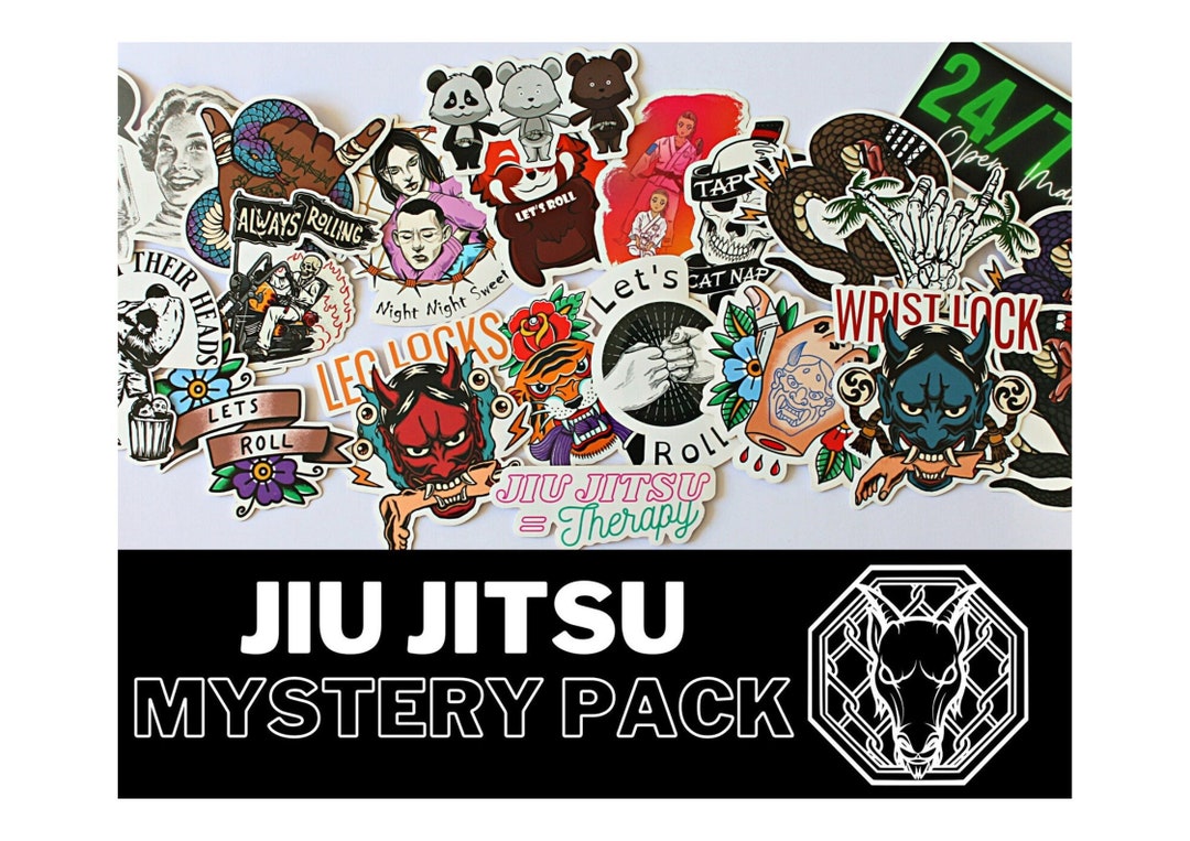 Jiu Jitsu BJJ Sticker Mystery Pack | Waterproof Glossy Vinyl | Die Cut ...