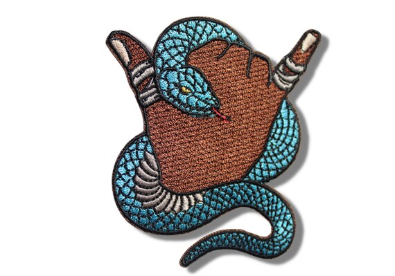 Hang Loose Shaka Blue Snake Jiu Jitsu Patch Anime Embroidery - Etsy
