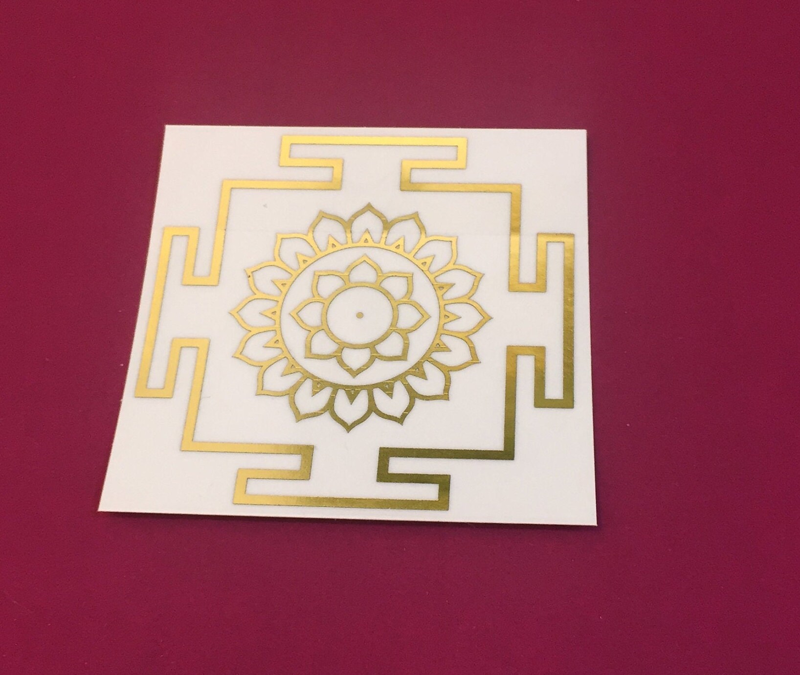 Dasha Mahavidya Yantras Golden Stickers. Set of 10 - Etsy