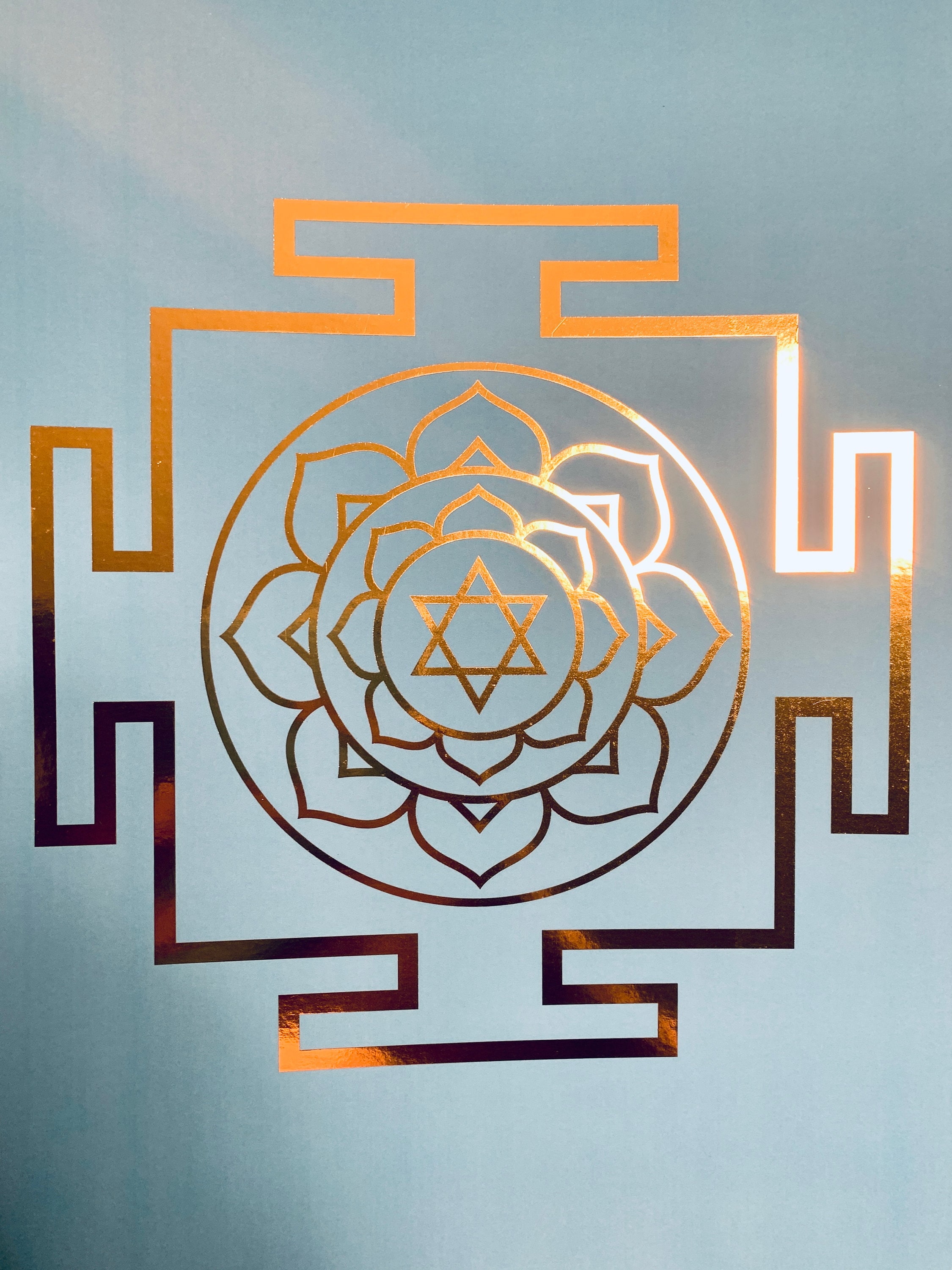 Bhuvaneshwari Yantra Gold Foil Wall Art Fine Print Frame - Etsy