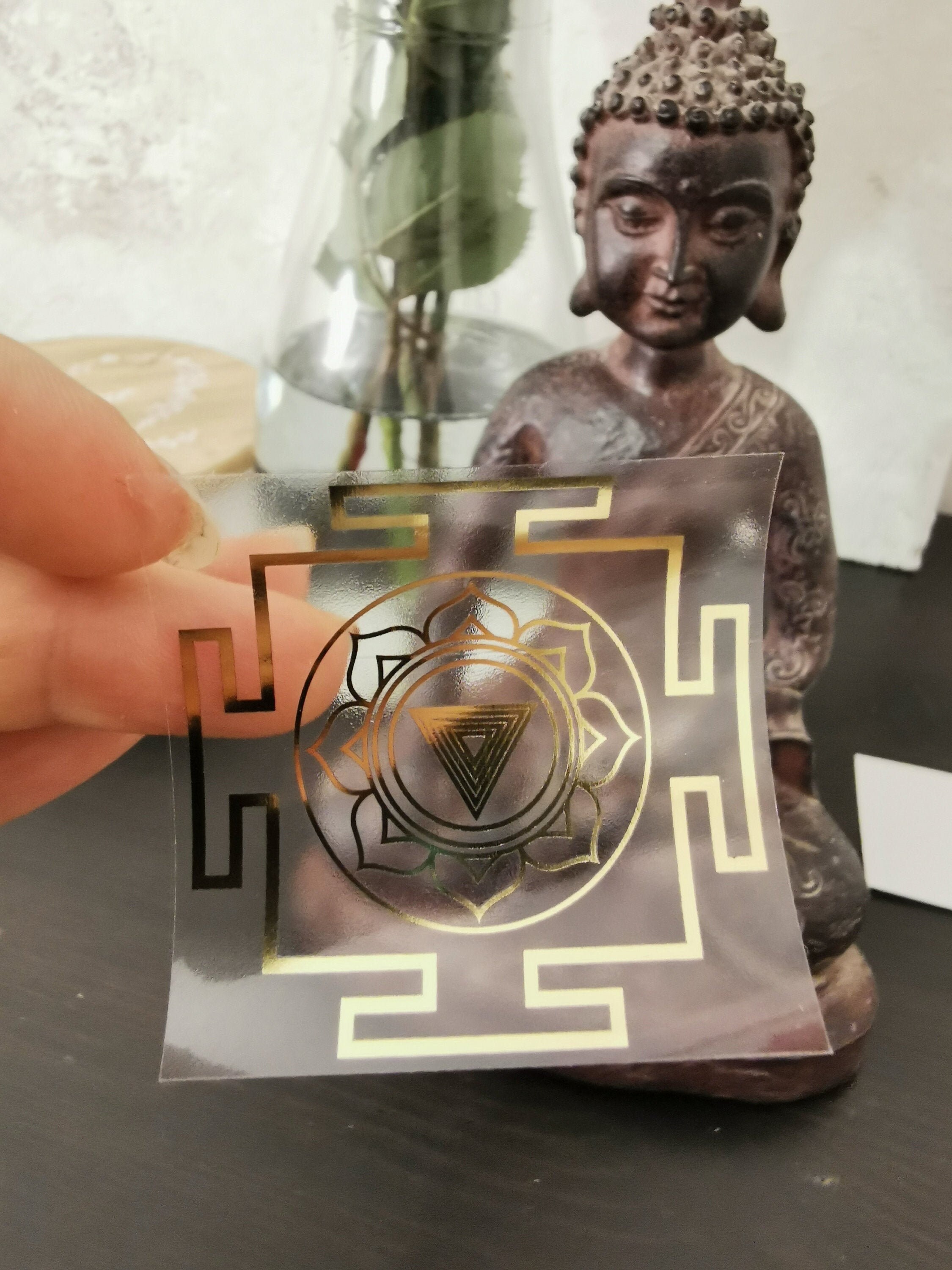 Dasha Mahavidya Yantras Golden Stickers. Set of 10 - Etsy