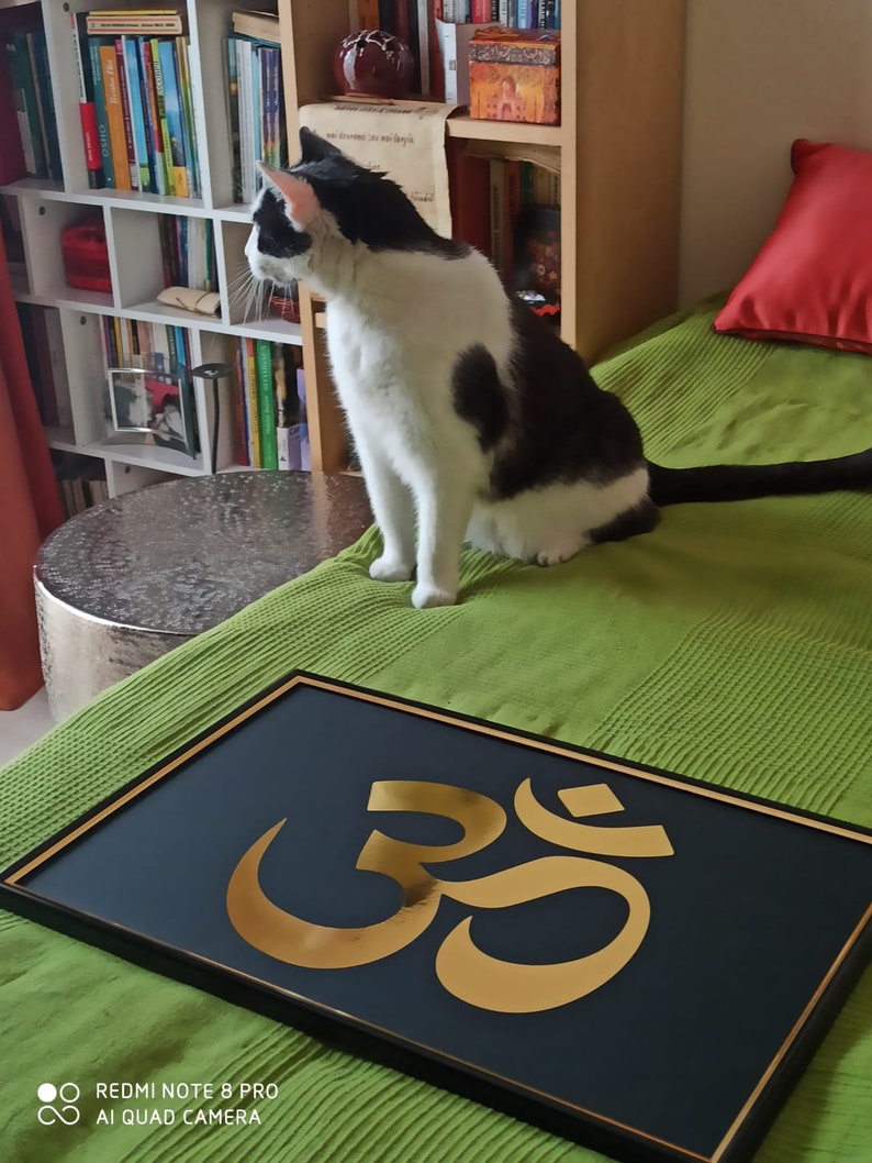 AUM Symbol Gold Foil Wall Art Fine Print Frame Not - Etsy