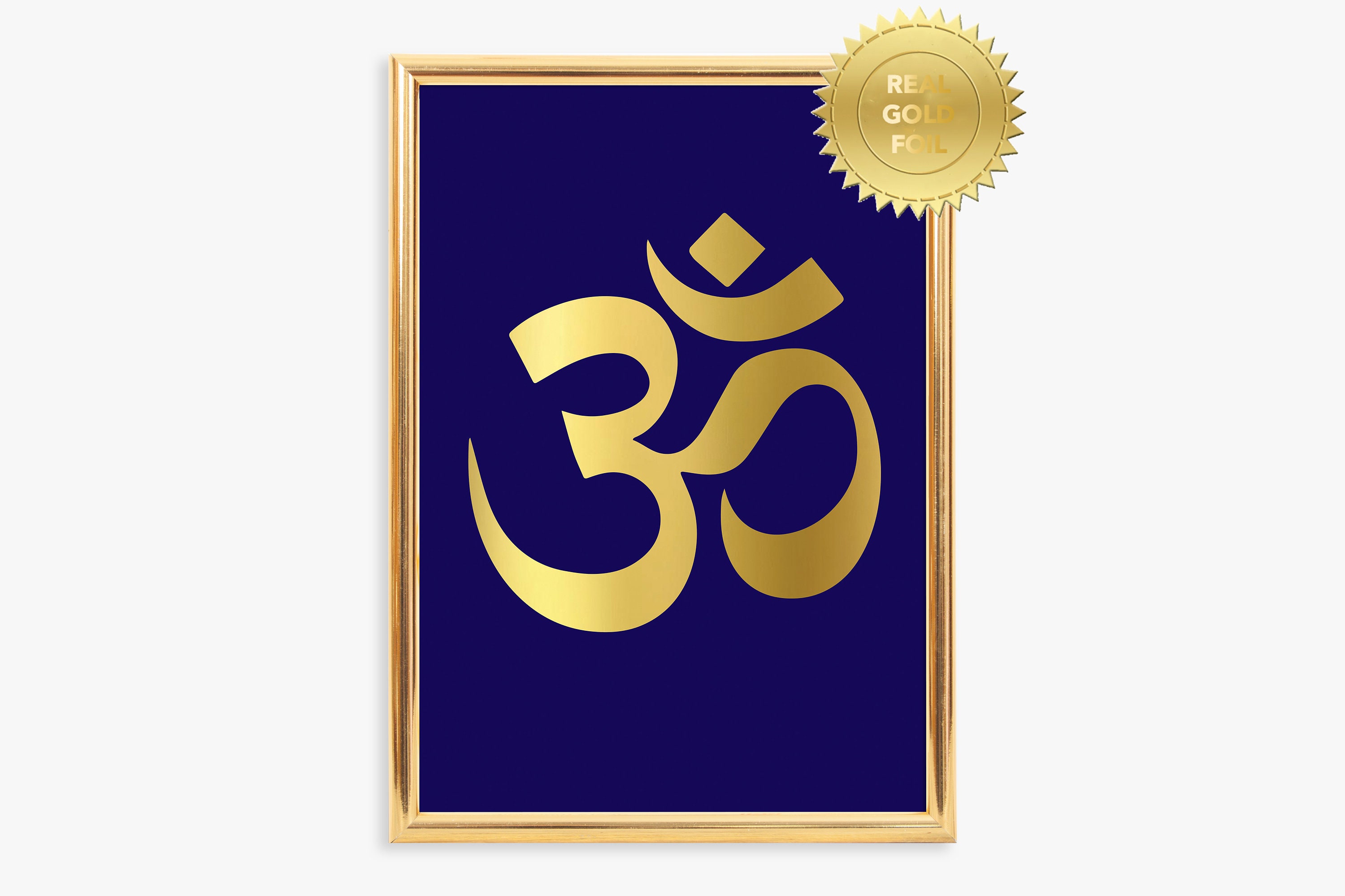 AUM Symbol, Gold Foil, Wall Art, Fine Print, Frame Not Included - Etsy