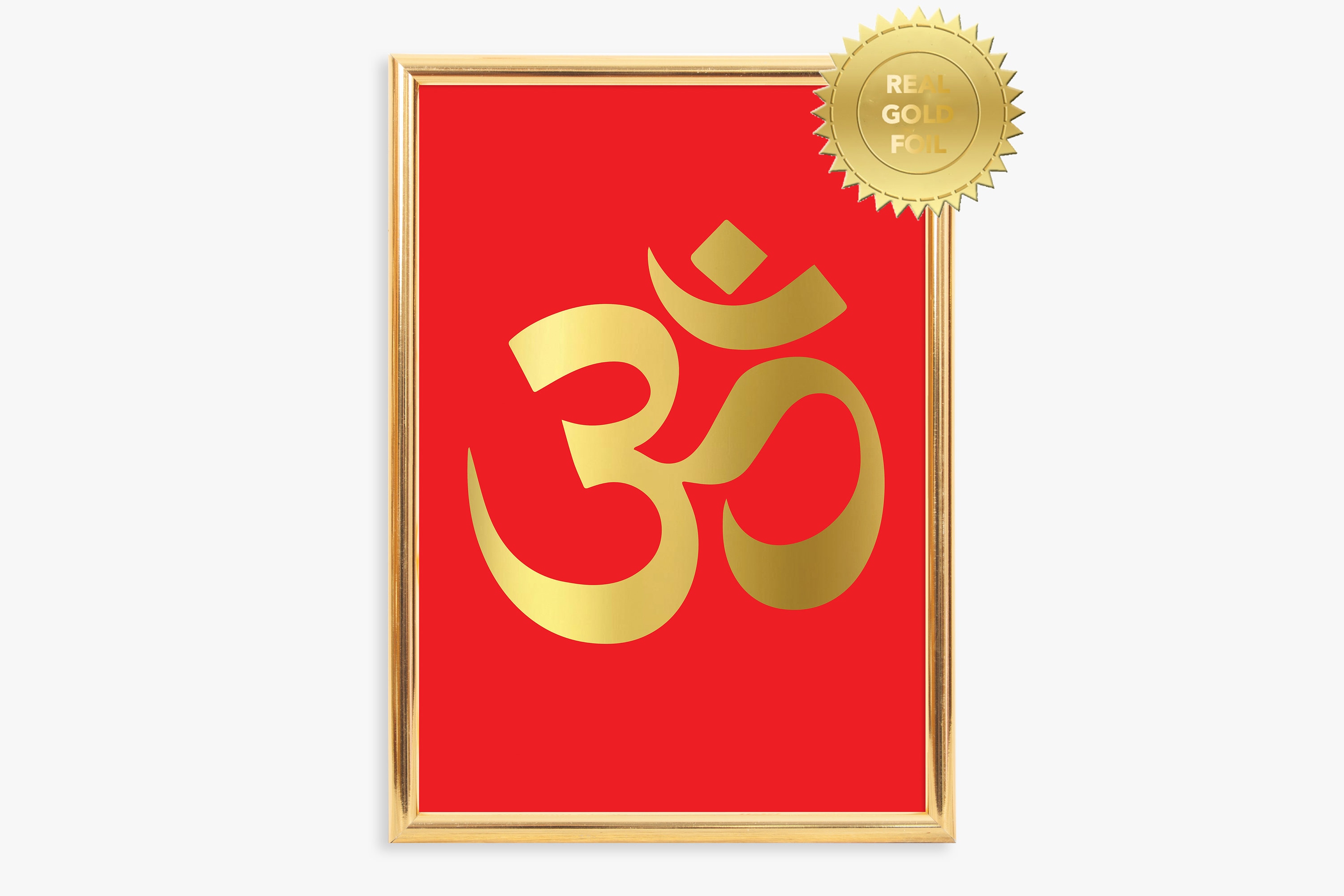 AUM Symbol Gold Foil Wall Art Fine Print Frame Not - Etsy
