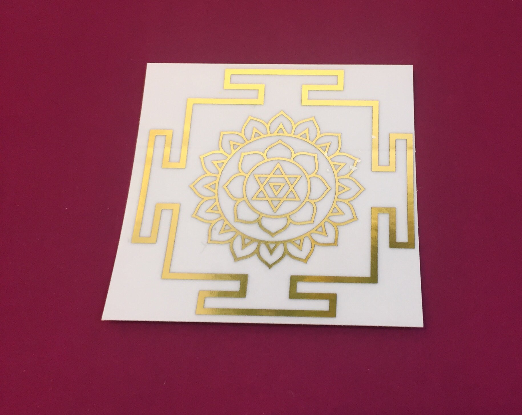 Dasha Mahavidya Yantras Golden Stickers. Set of 10 - Etsy