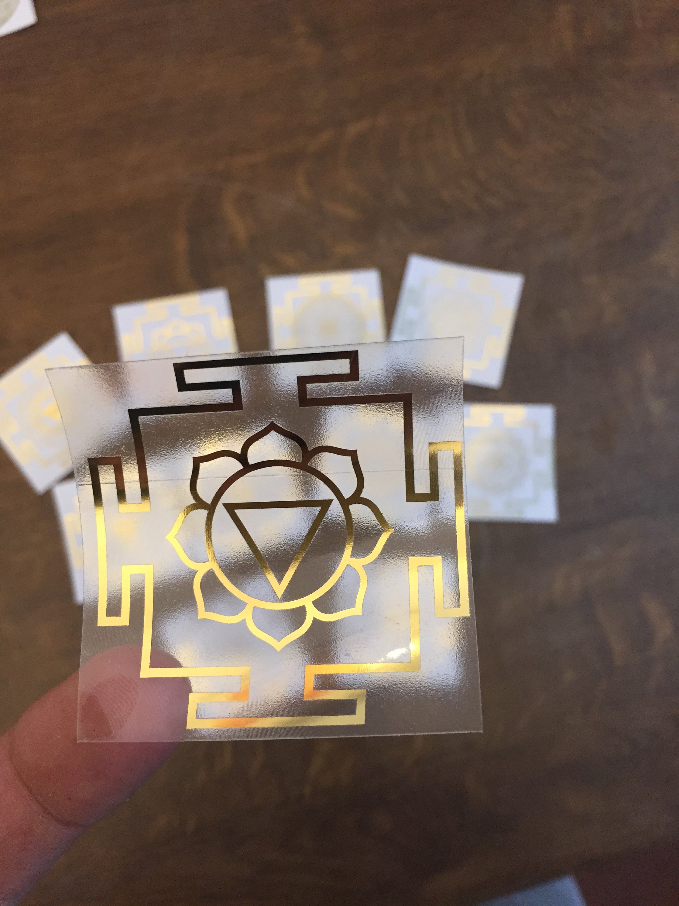 Dasha Mahavidya Yantras Golden Stickers. Set of 10 - Etsy