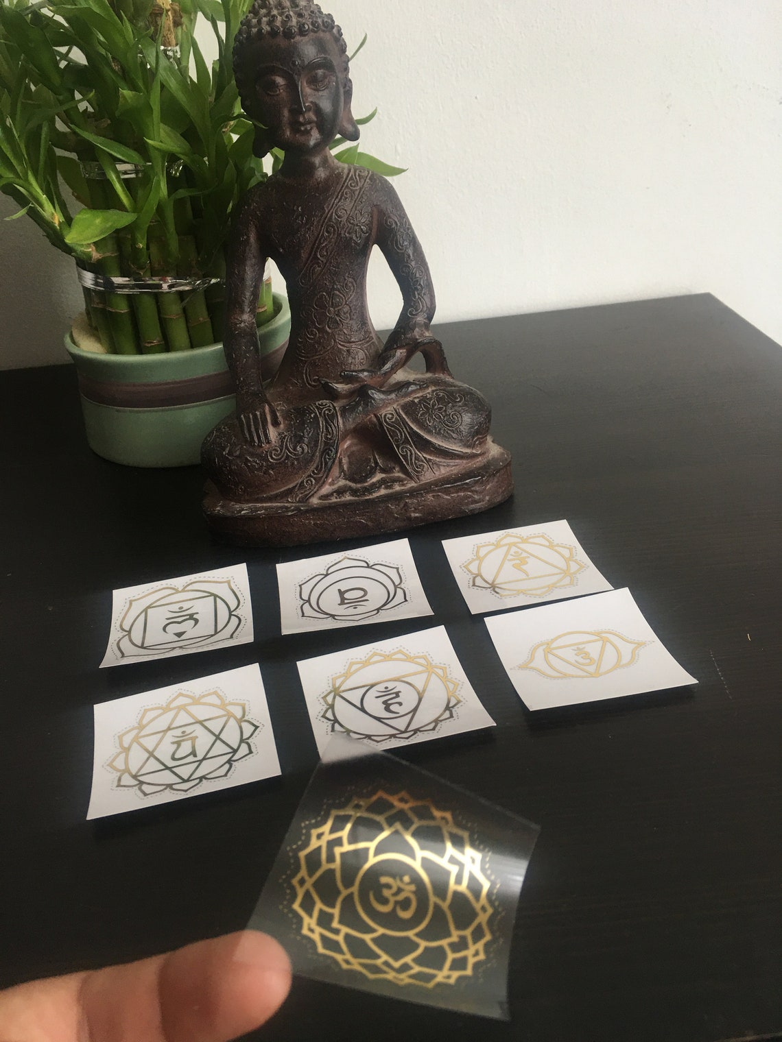 Chakra Symbols Golden Stickers Set of 7 - Etsy Canada