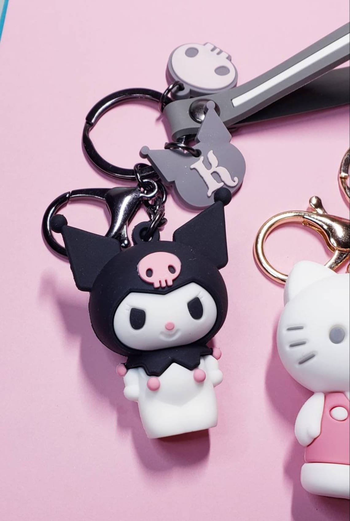 Keychain Kuromi Cinnamoroll Key Hello Kitty Keychain Friends Etsy