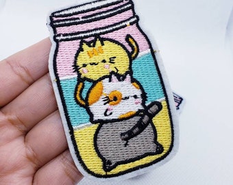 Skeleton Kitty Patch Custom Made - Etsy