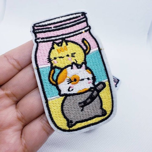 Cat Skeleton Iron on Patch - Etsy