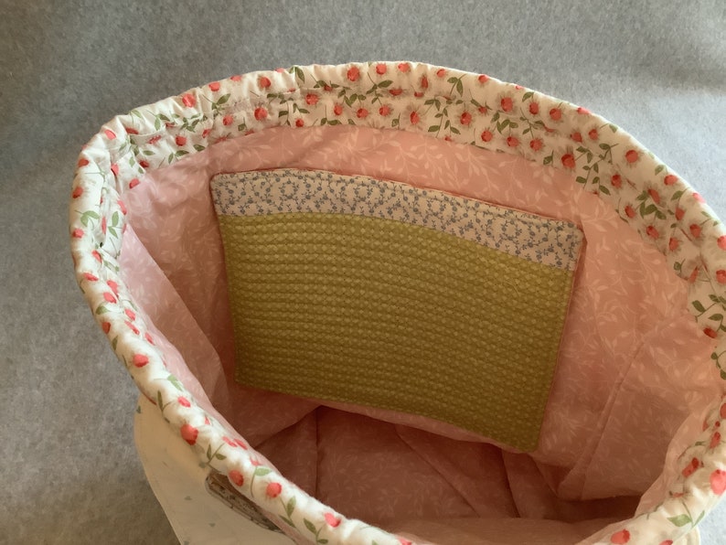 Quilted Tote Bag Large Deep Bag Two Pockets Fully Lined One of - Etsy