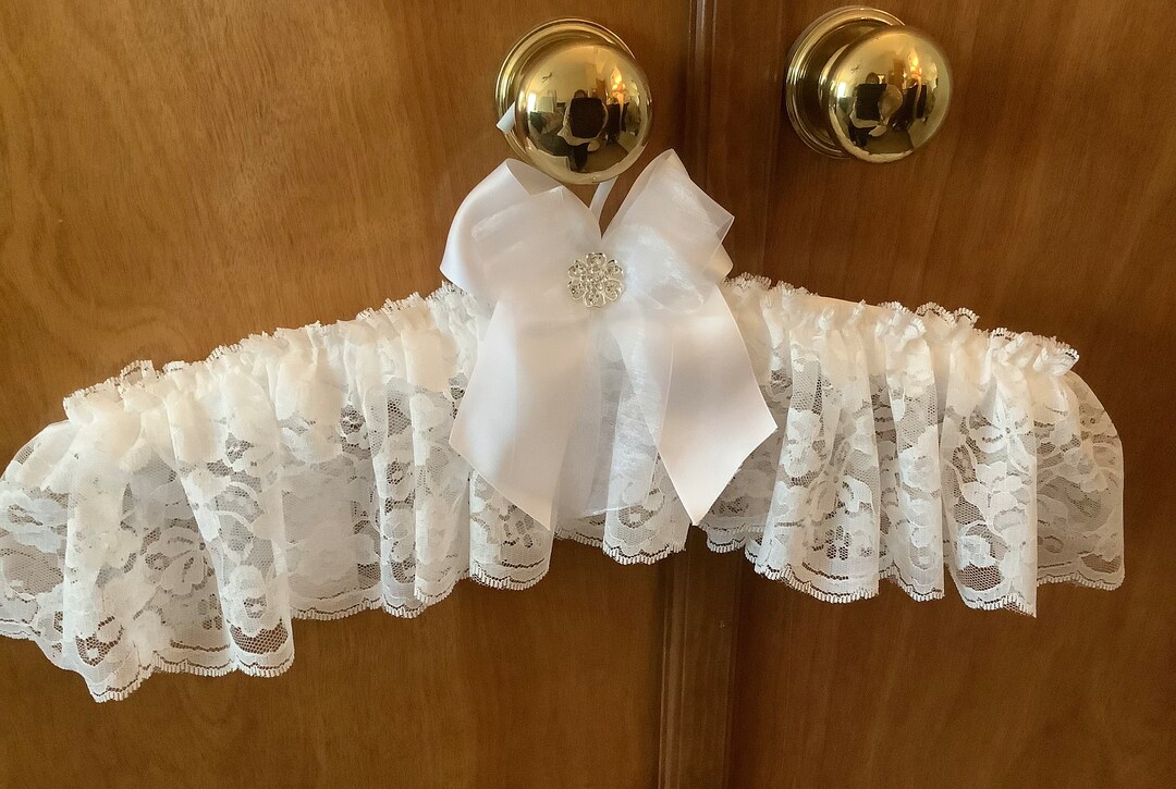 Decorative Hanger Lacy Frilly My Own Design One of a Kind Satin and ...