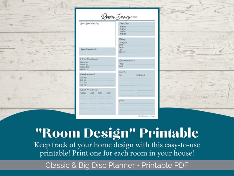 Room Design Printable - Etsy