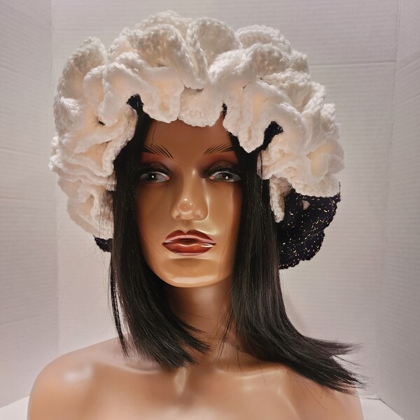 Crochet Ruffle Hat - Etsy
