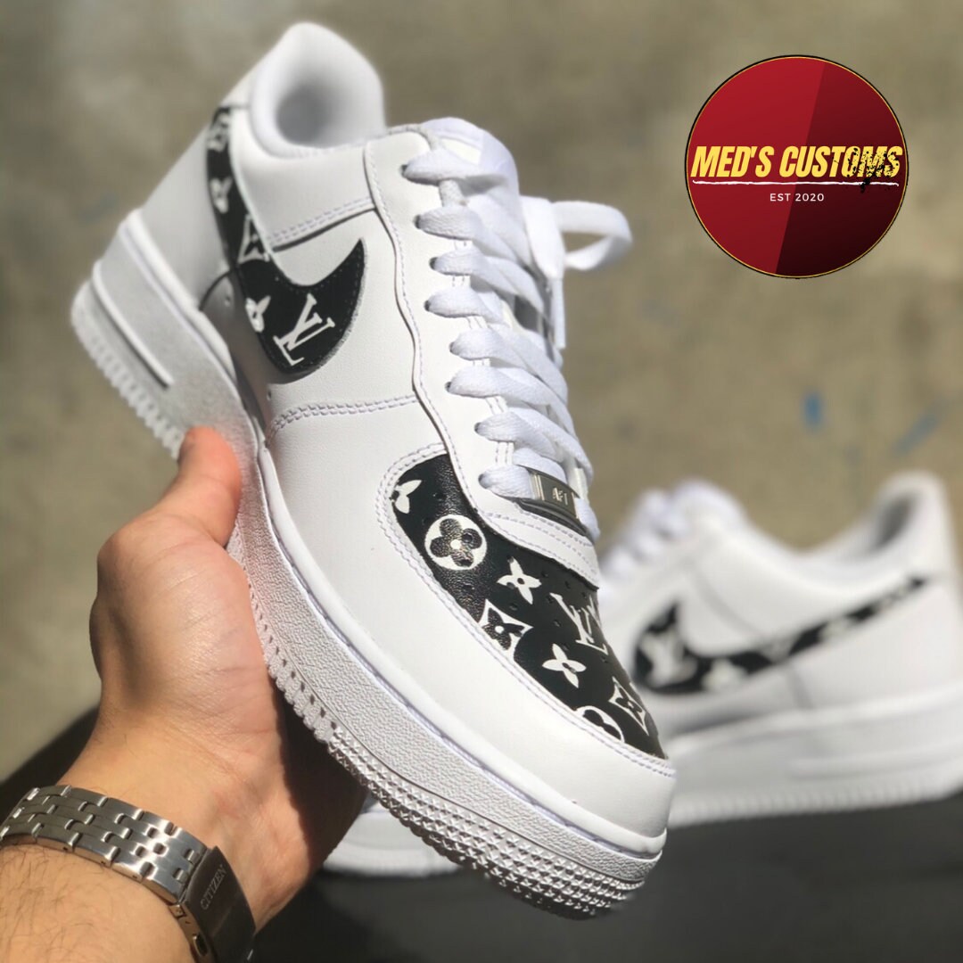 Nike Air Force 1s Pattern Design Customs SIZE 7/USED | Etsy